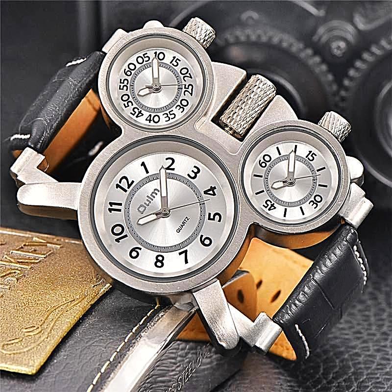 Three Time Zones Multi-dial Men's Watch - Unique Gifts for Men - Unique ...